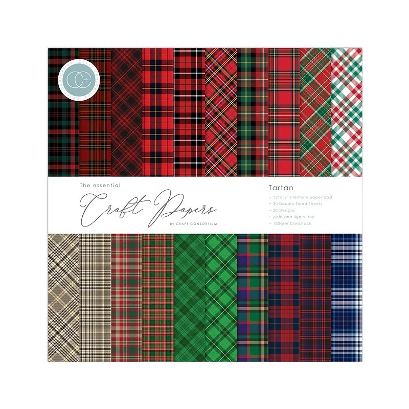 Craft Consortium The Essential Craft Papers 12x12 - Tartan