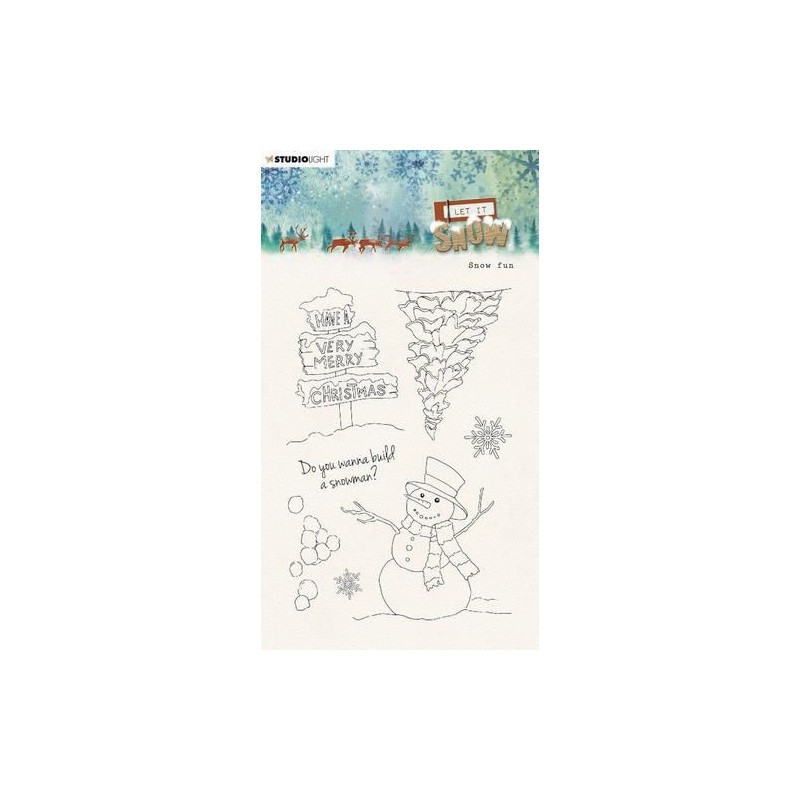 Studio Light Clear stamp Let it snow nr.265 105x148mm