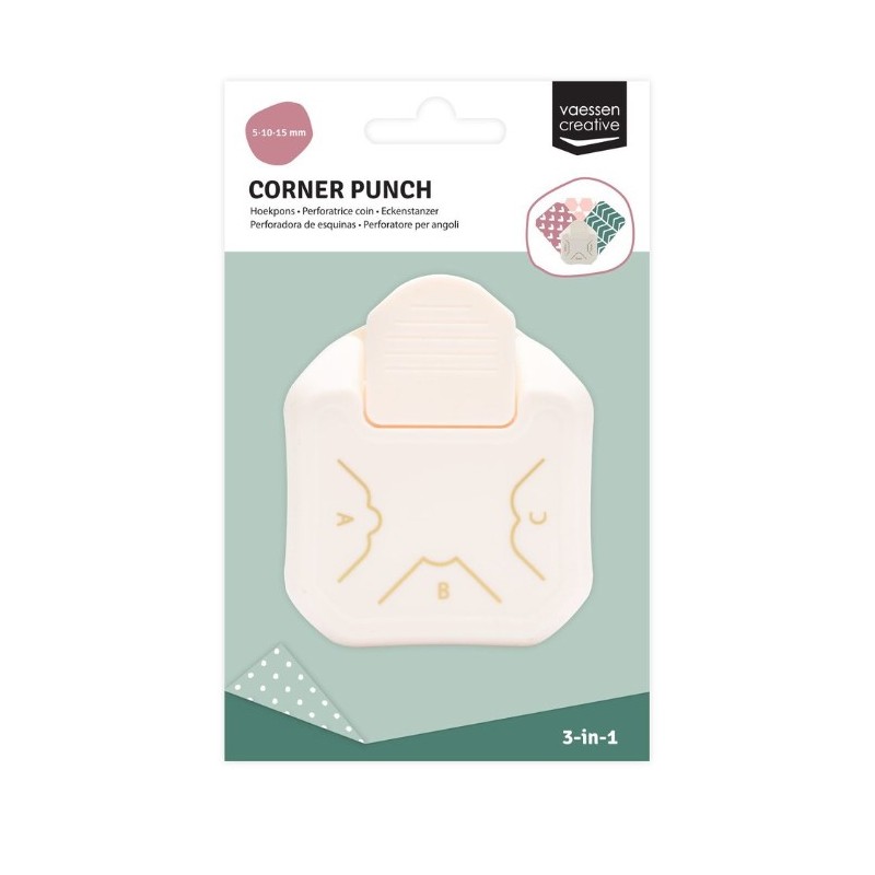 Vaessen Creative 3-in-1 Corner Punch Decorative 2137-091
