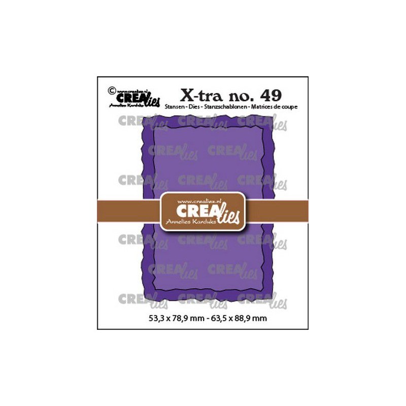 Crealies Xtra no. 49 ATC Die 2 st (med röggliga kanter)