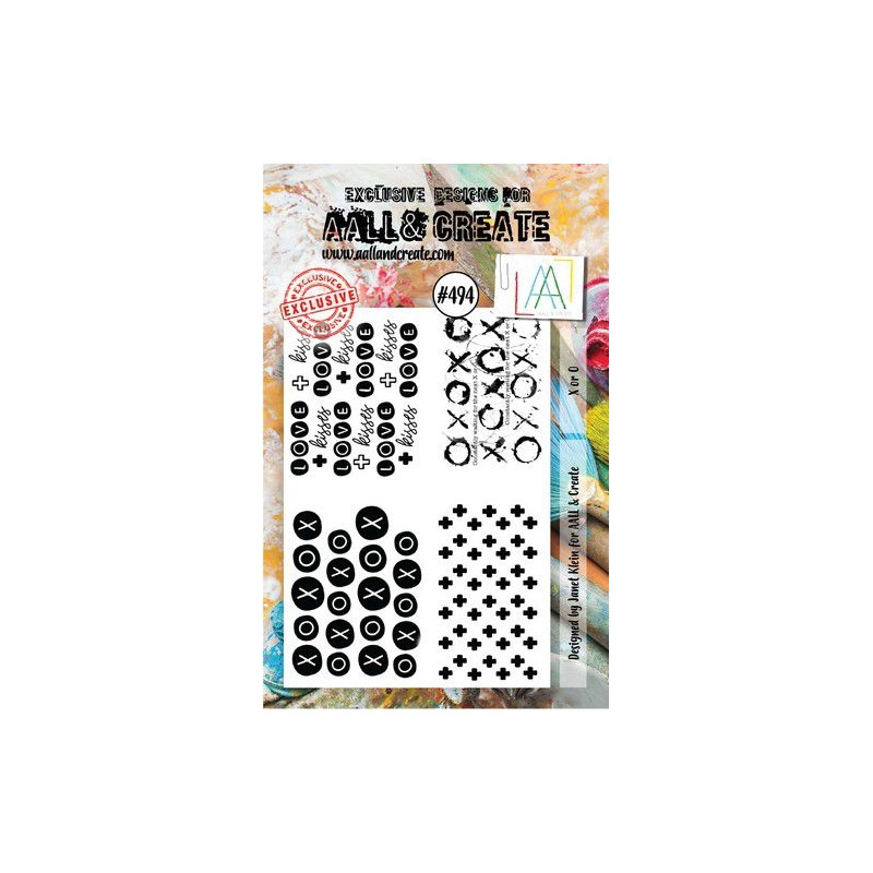AALL & Create Stamp Set X or O 7,3x10,25cm