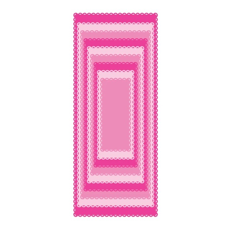 Heartfelt Slim Eyelet Rectangle Die