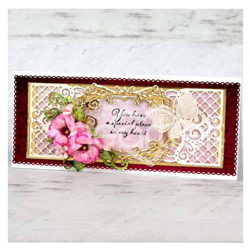 Heartfelt Slim Eyelet Rectangle Die