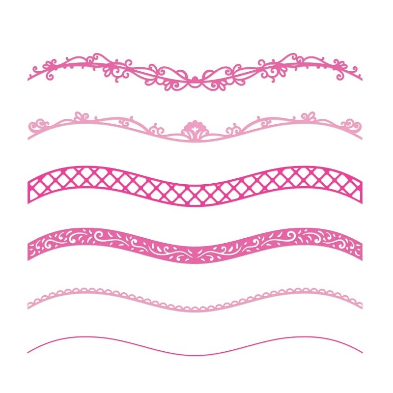 Heartfelt Curvy Accent Border Die