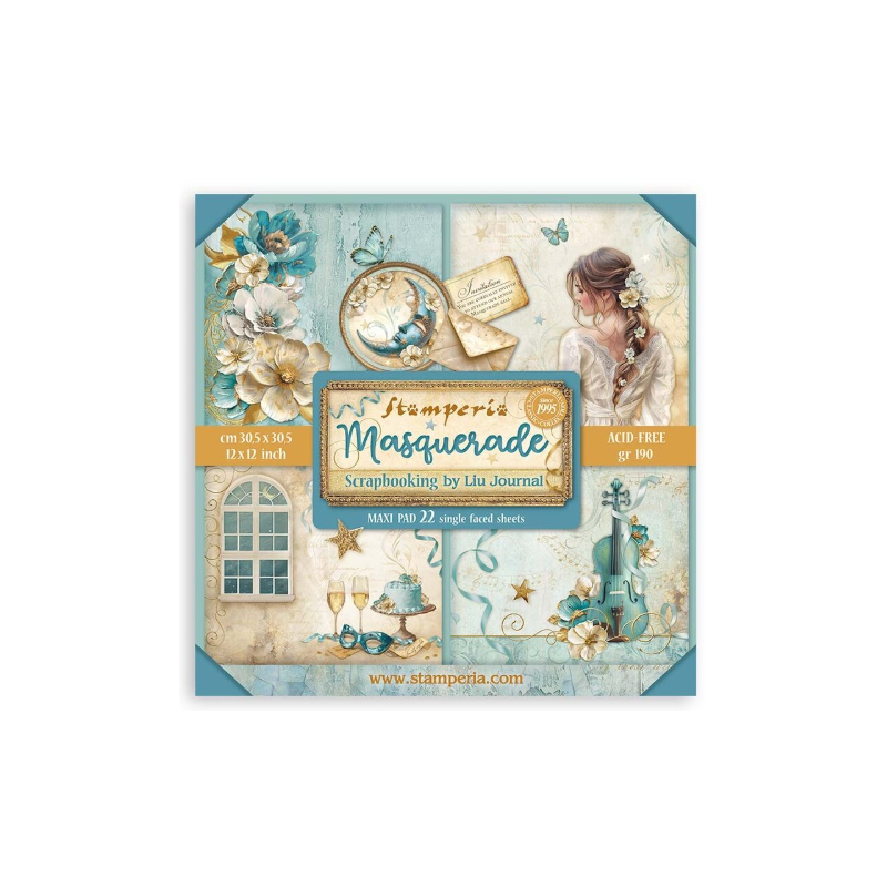 Stamperia Maxi Pad 22 sheets cm 30,5x30,5 (12"x12") Single face ...