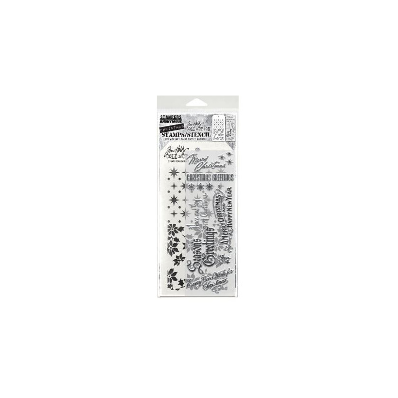 Tim Holtz Stamps/Stencil THMM180