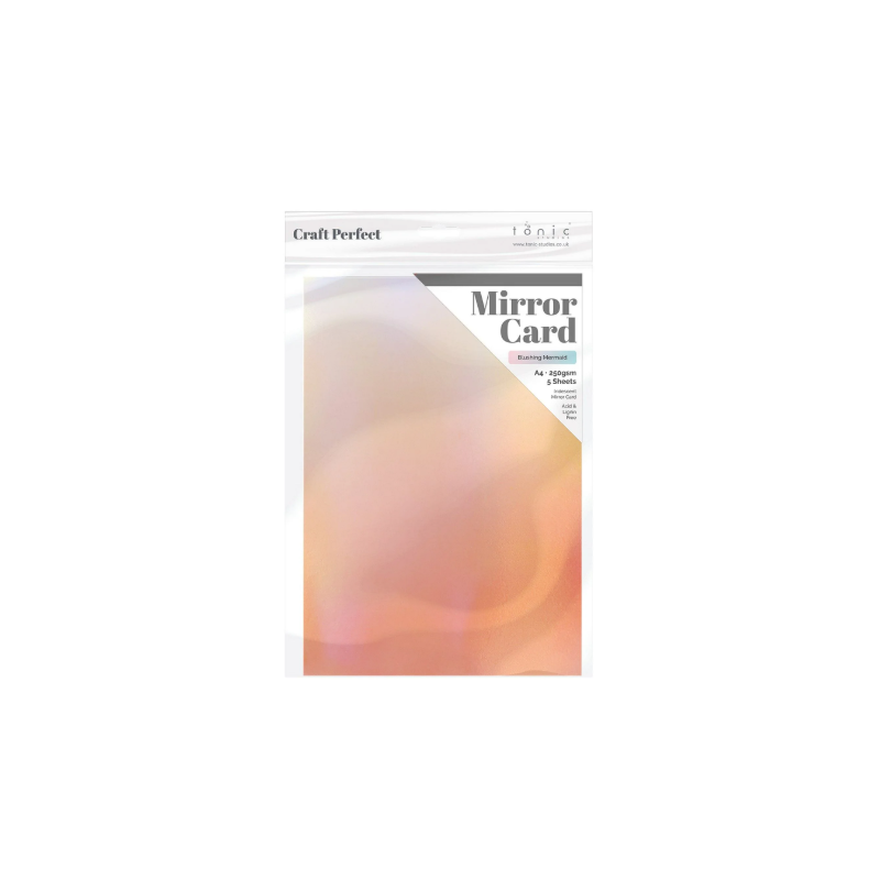 Craft Perfect • Mirror Card Iridescent 250g Angel Fire 5pcs